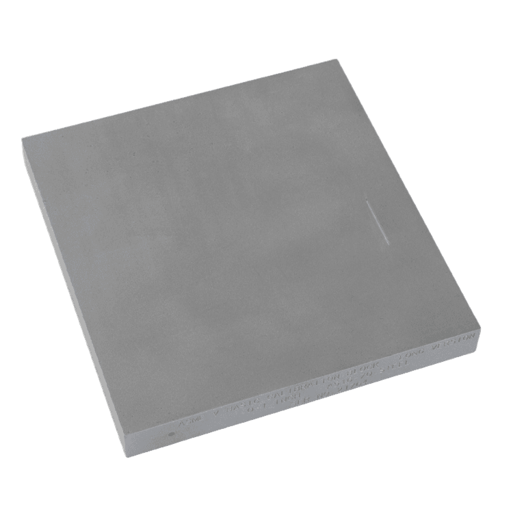 Block de Calibración ASME 1/2" Material: Aluminio - Brüder NDT